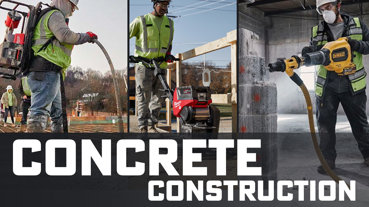 Top 10 Power Tools Used in Concrete Construction – Ohio Power Tool News