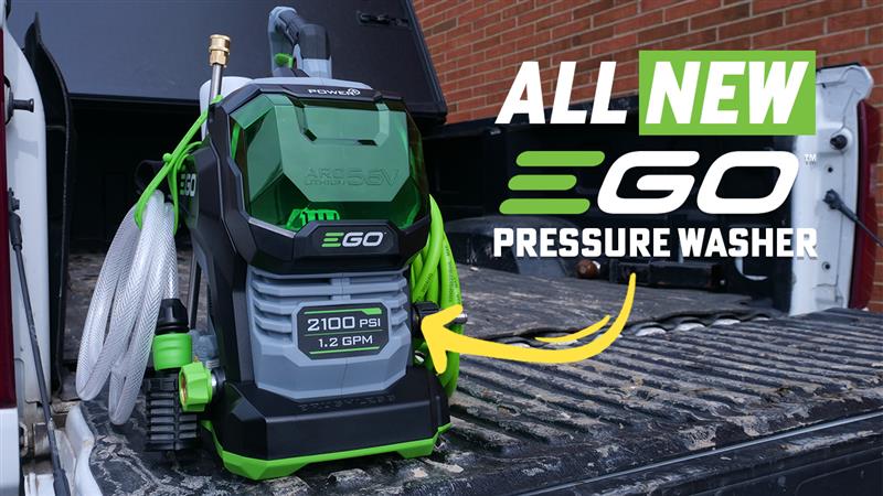 EGO POWER+ 2100 PSI Compact Pressure Washer: Portable, Cordless ...