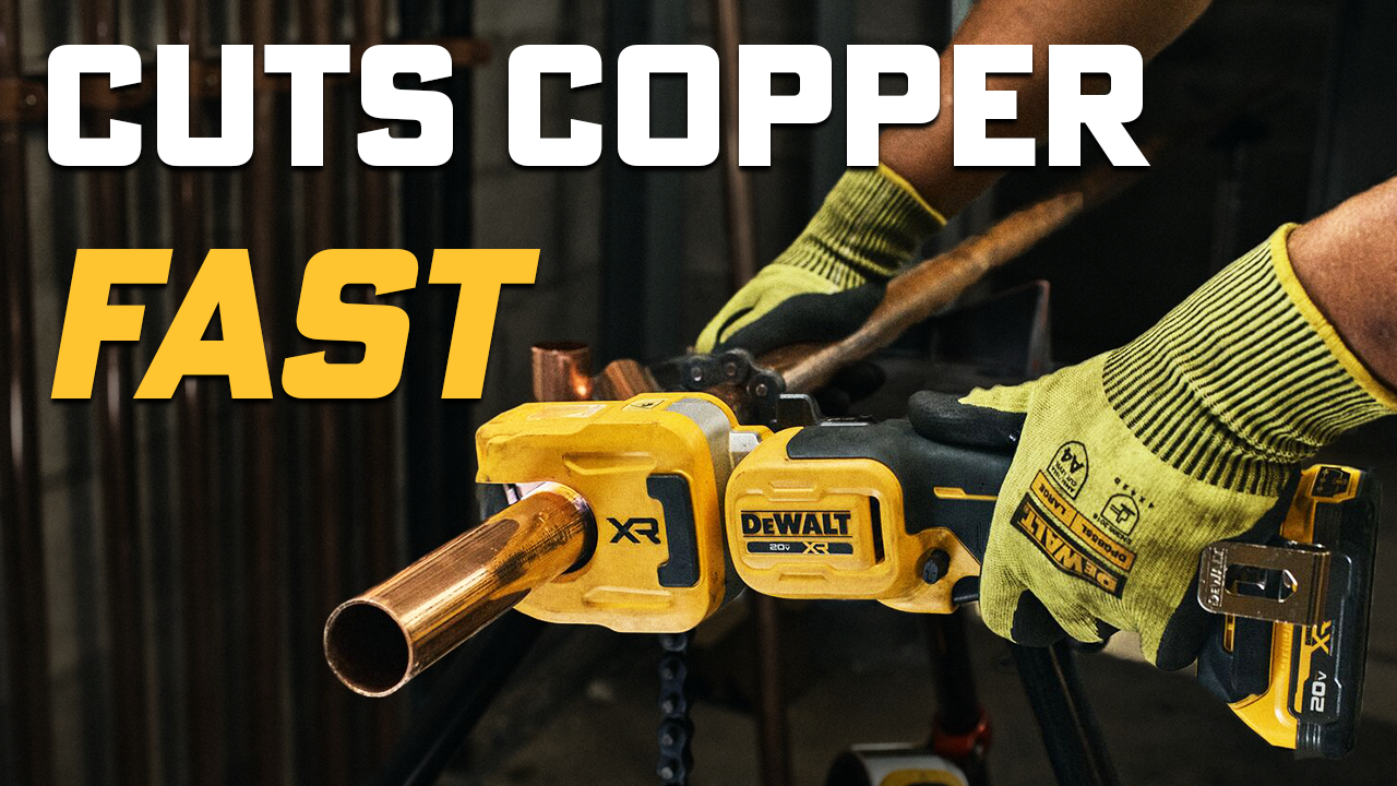 DeWalt’s Copper Tubing Cutter 20V MAX XR Tool for Plumbing & HVAC Pros ...