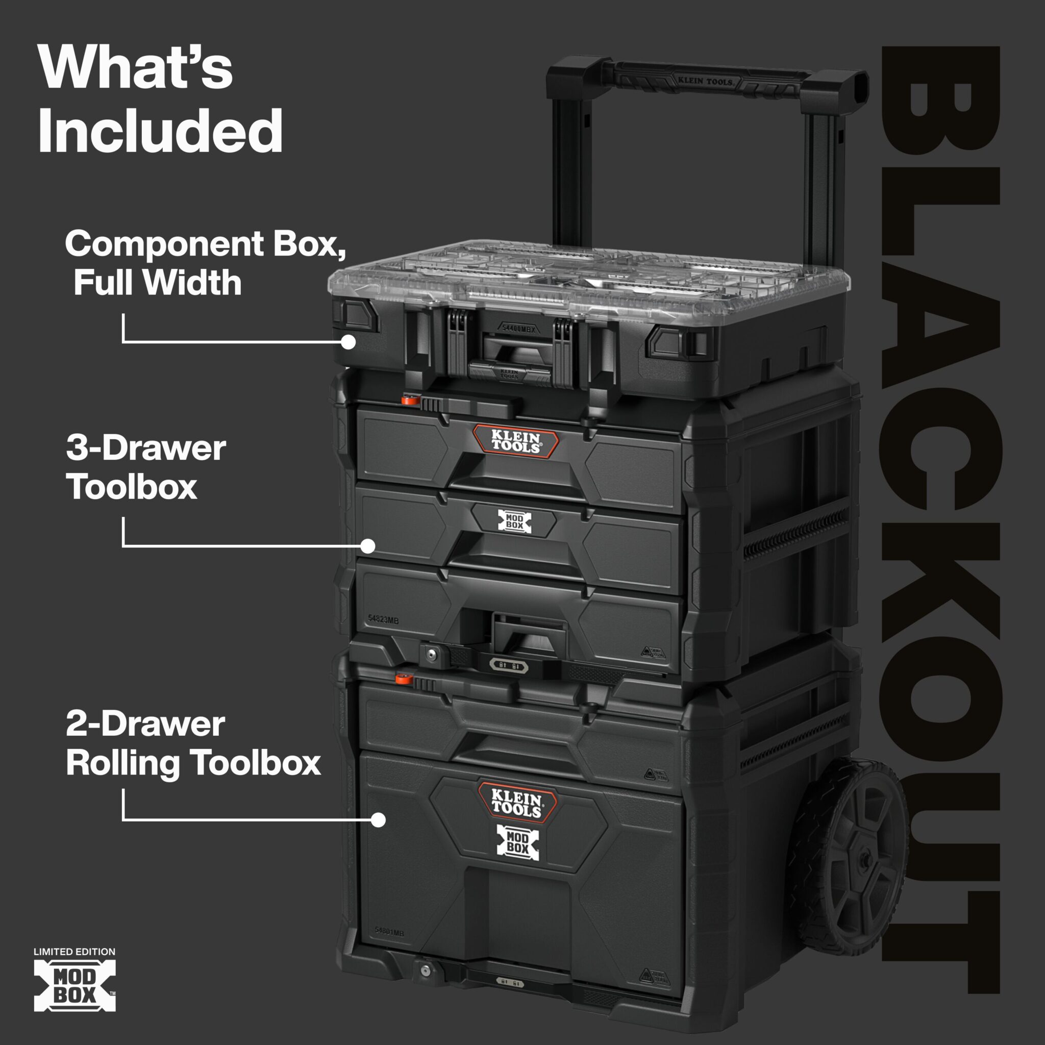Klein BLACKOUT MODbox: The Limited Edition Black Modular Tool Storage ...